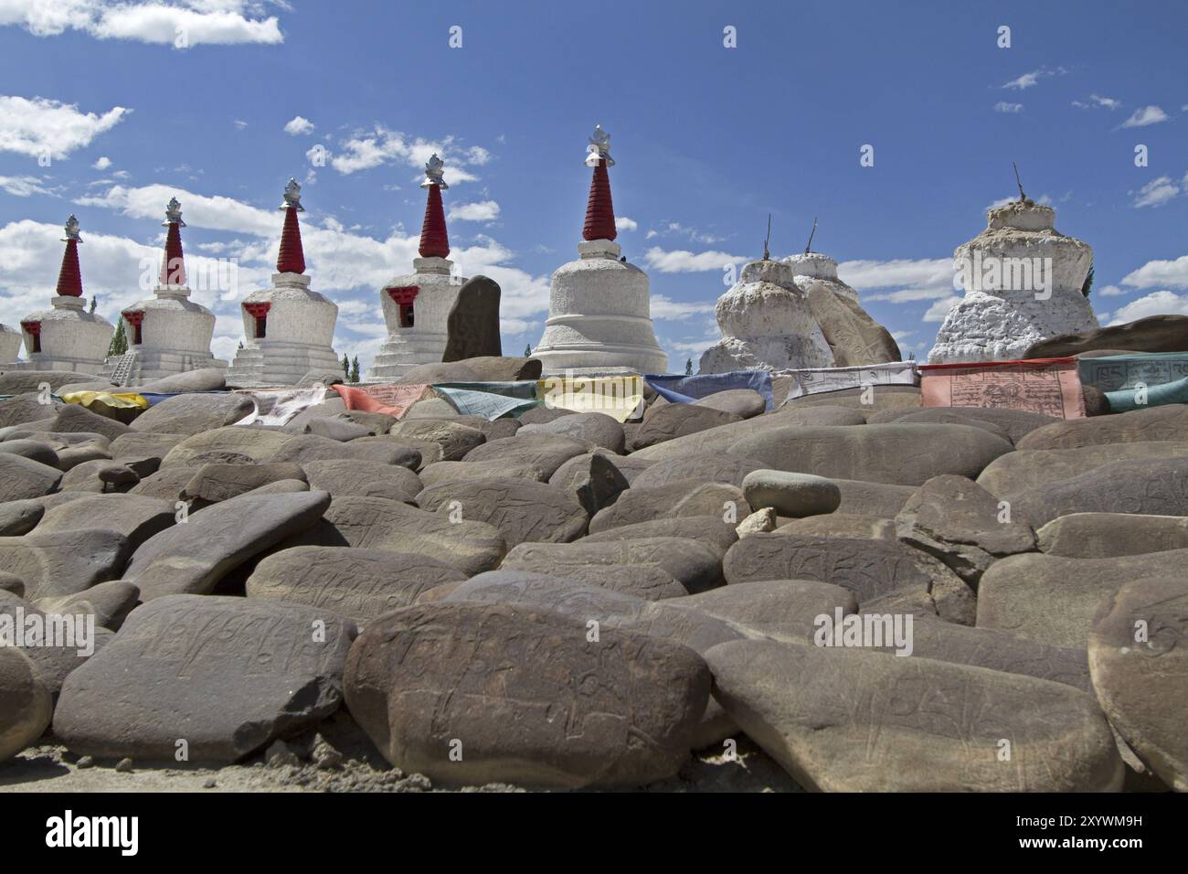 Gompas at Tikse Monastery in Ladakh, India, Asia Stock Photo - Alamy