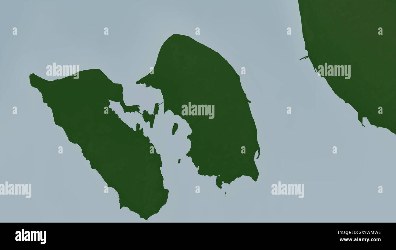 Vaike Pakri Island in the Gulf of Finland on a colored elevation map ...