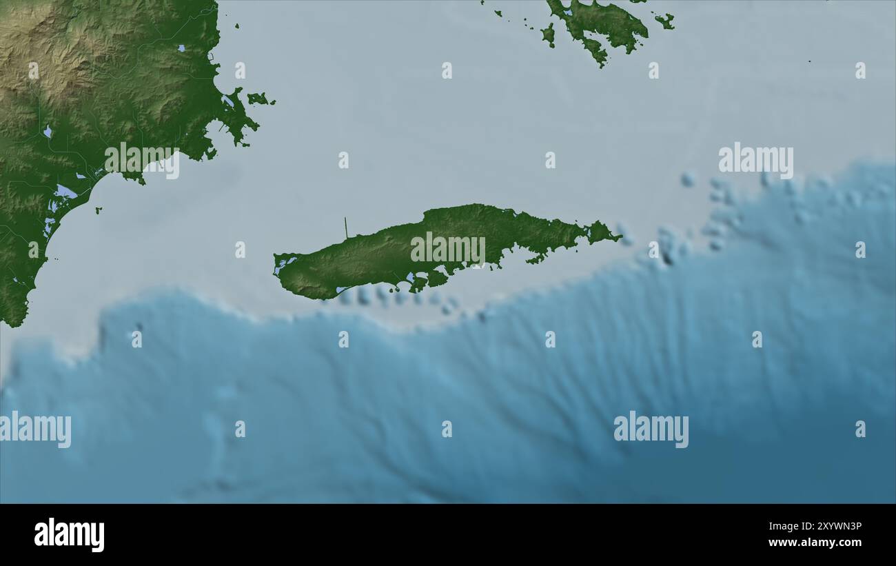 Puerto rico elevation map hi-res stock photography and images - Alamy