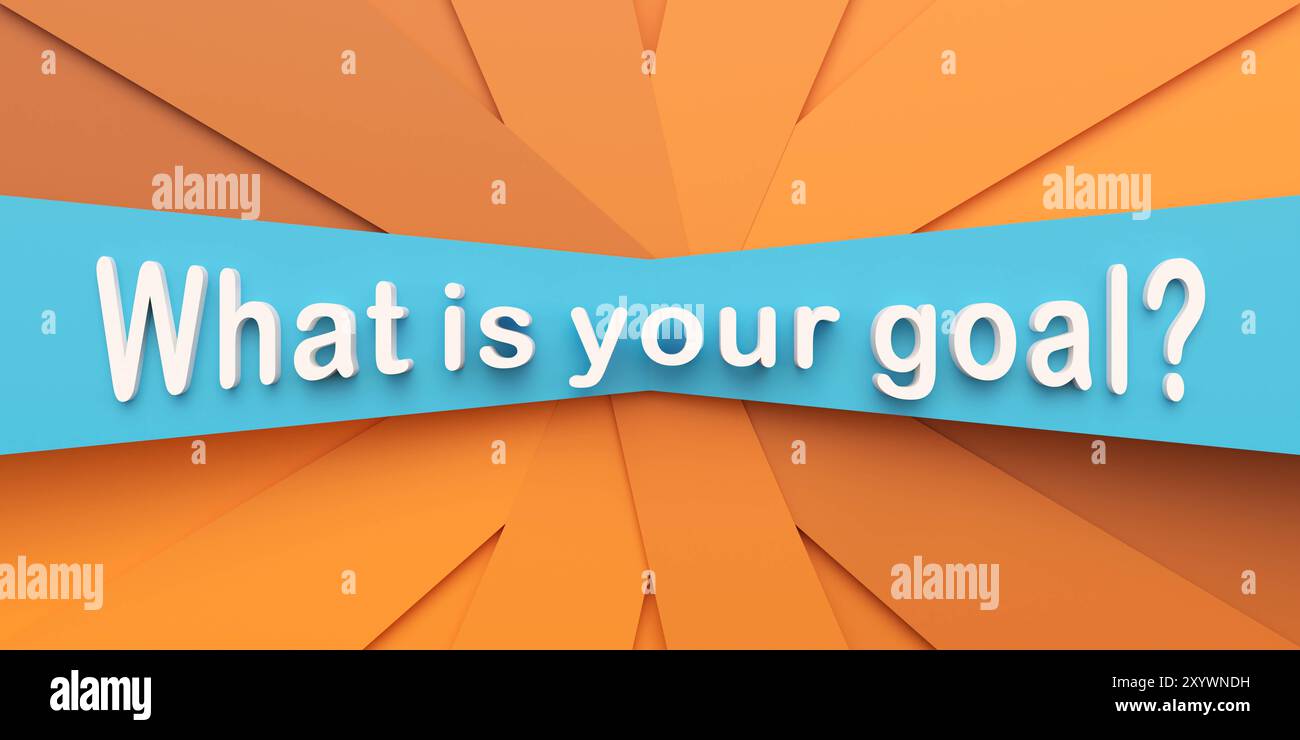 What is your goal What is your goal Blue and yellow paper stripes. The ...