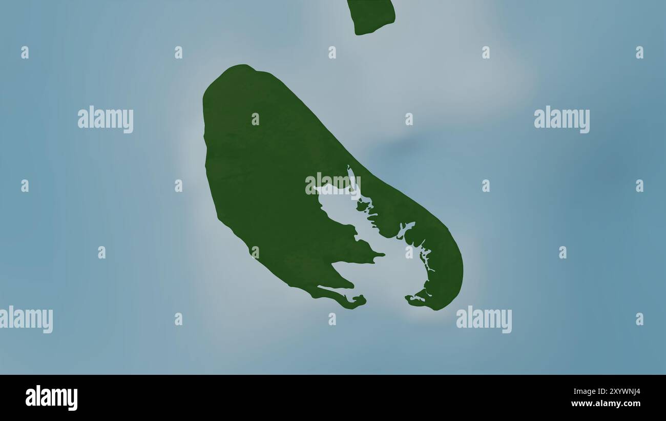 Pulau Yu in the Halmahera Sea on a colored elevation map Stock Photo ...