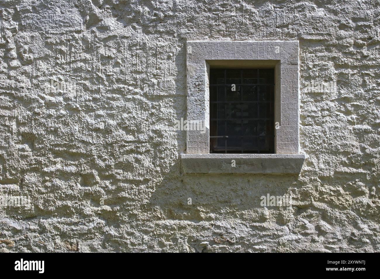 Medieval fortress stone castle windows Stock Photo - Alamy