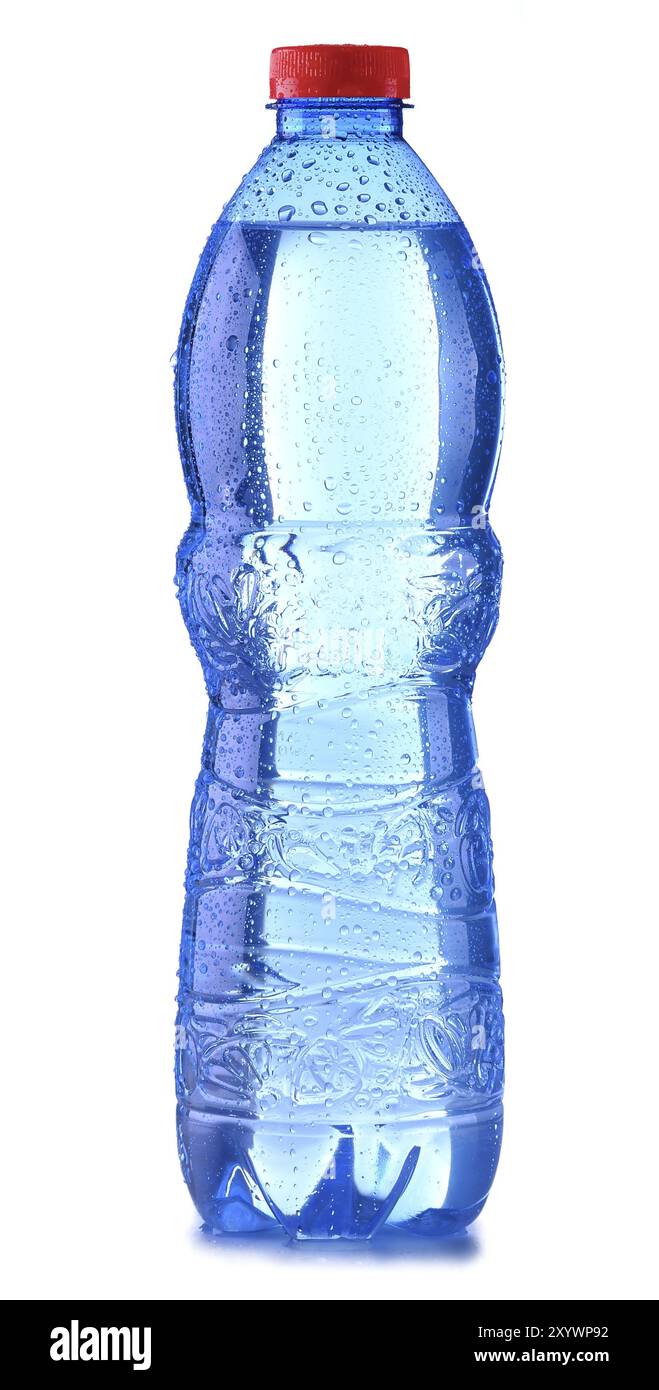 Polycarbonate plastic bottle of mineral water isolated on white background Stock Photo - Alamy