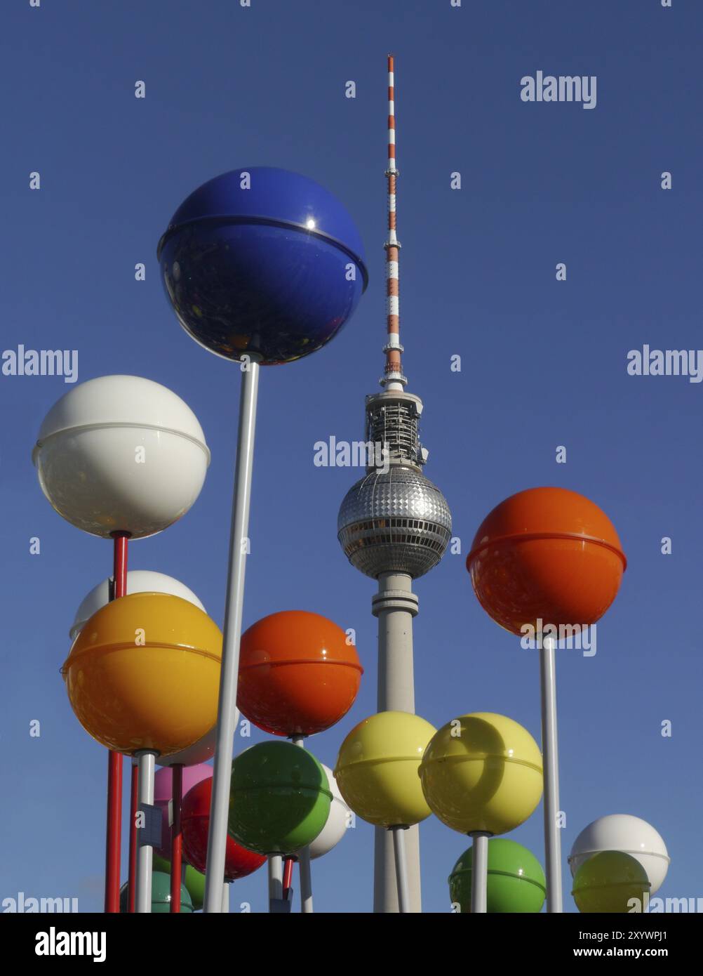 At 368 metres, the Berlin television tower is the tallest structure in ...