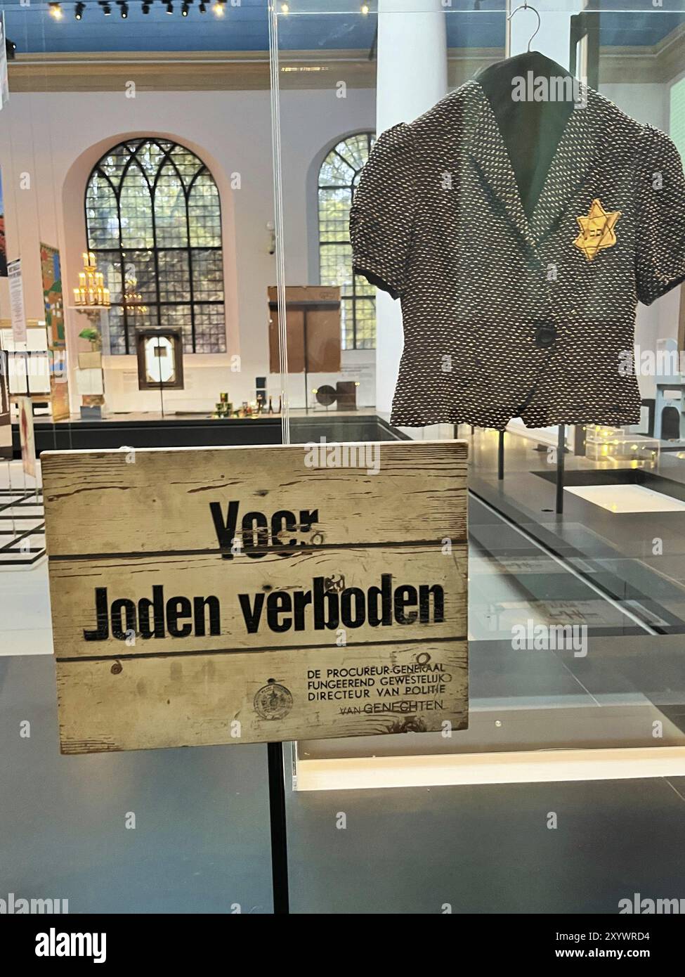 Amsterdam, Netherlands. August 6, 2023. Symbols of the persecution of ...