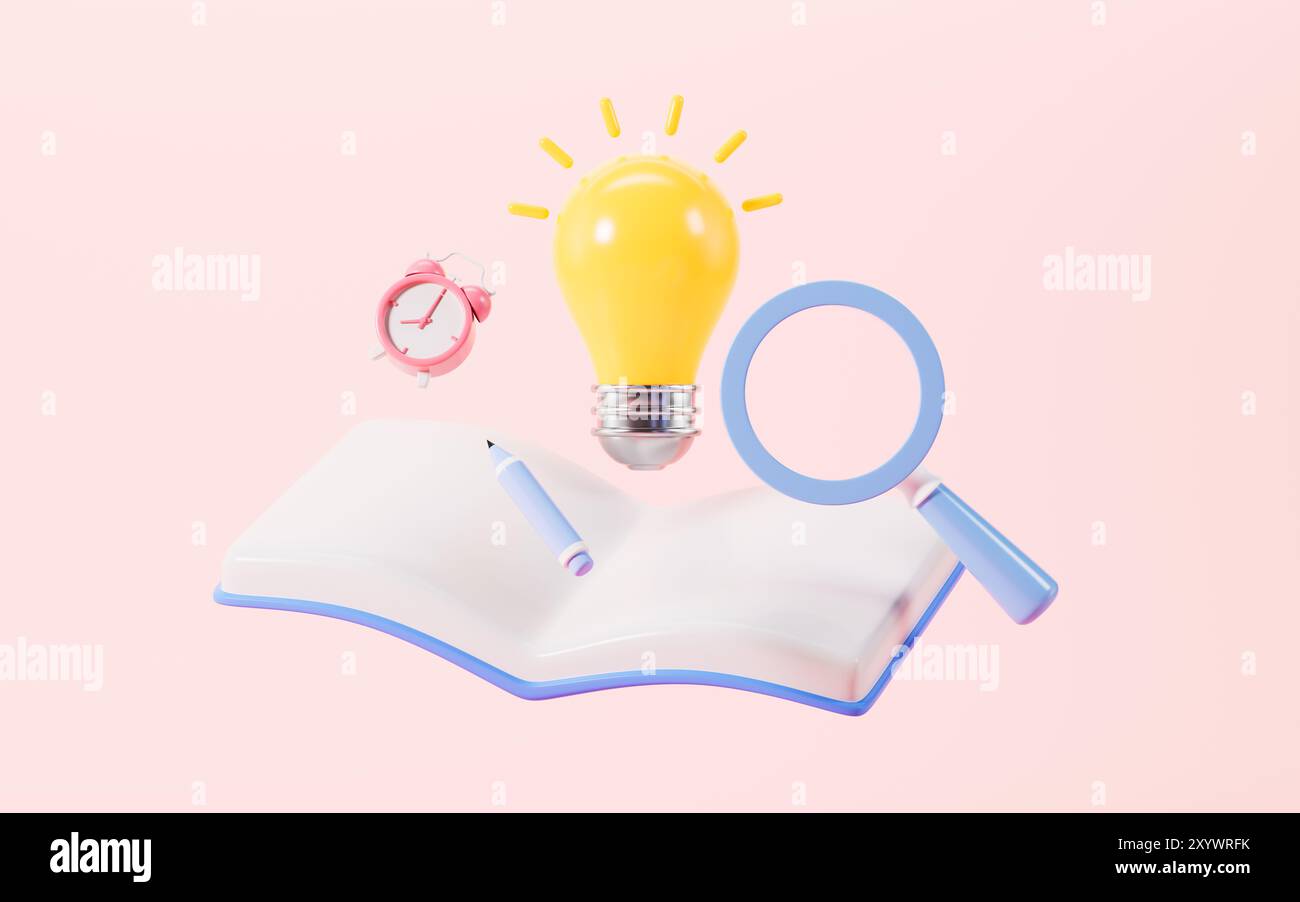 Cartoon magnifying glass brain hi-res stock photography and images - Alamy