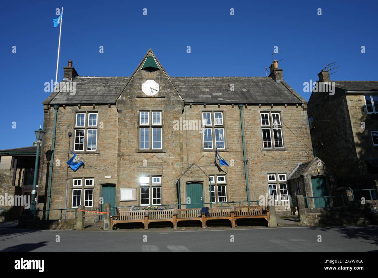 Grassington Devonshire Institute, Main St. The Town Hall Stock Photo ...