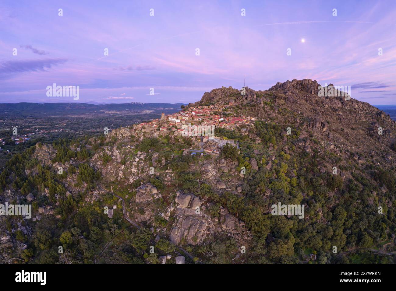 Monsanto village sunset portugal aerial hi-res stock photography and ...