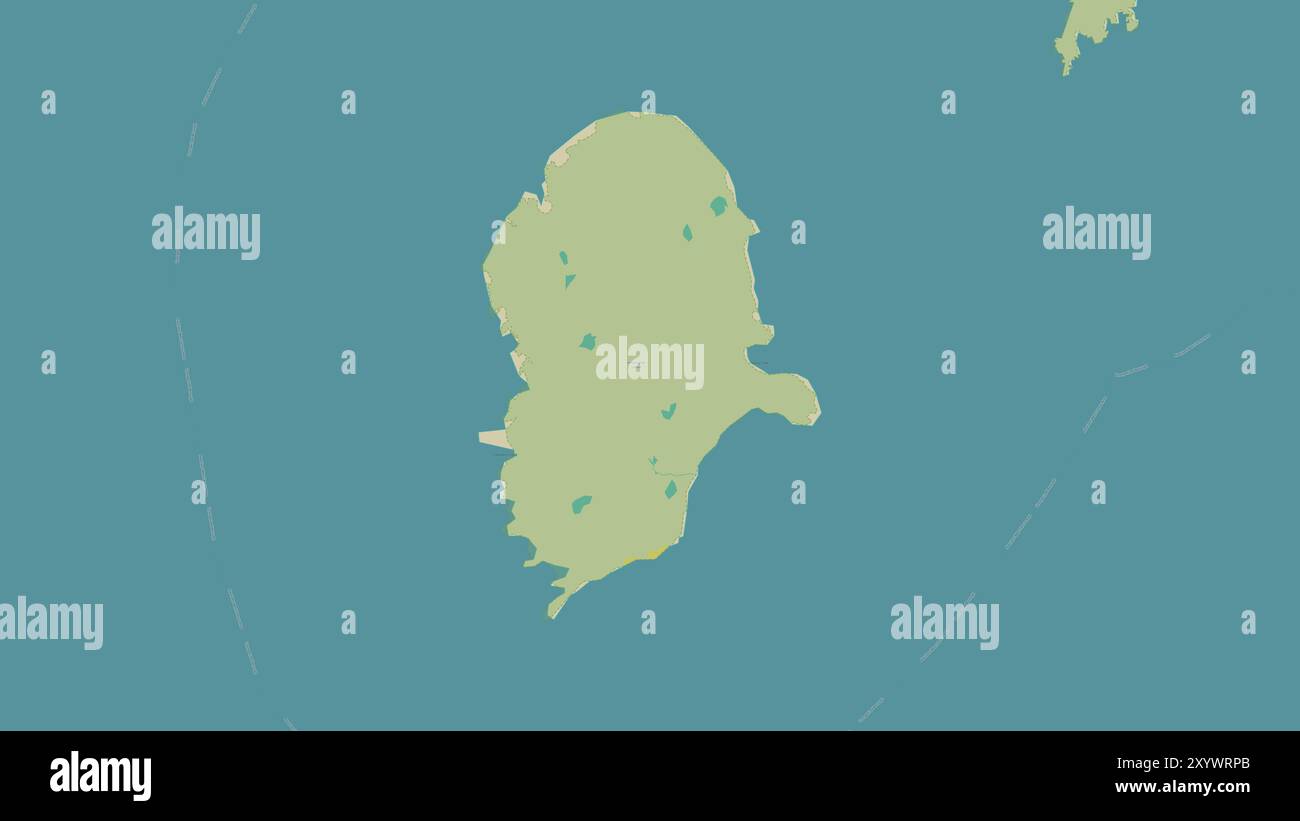 Amatignak Island in the North Pacific Ocean on a topographic, OSM ...