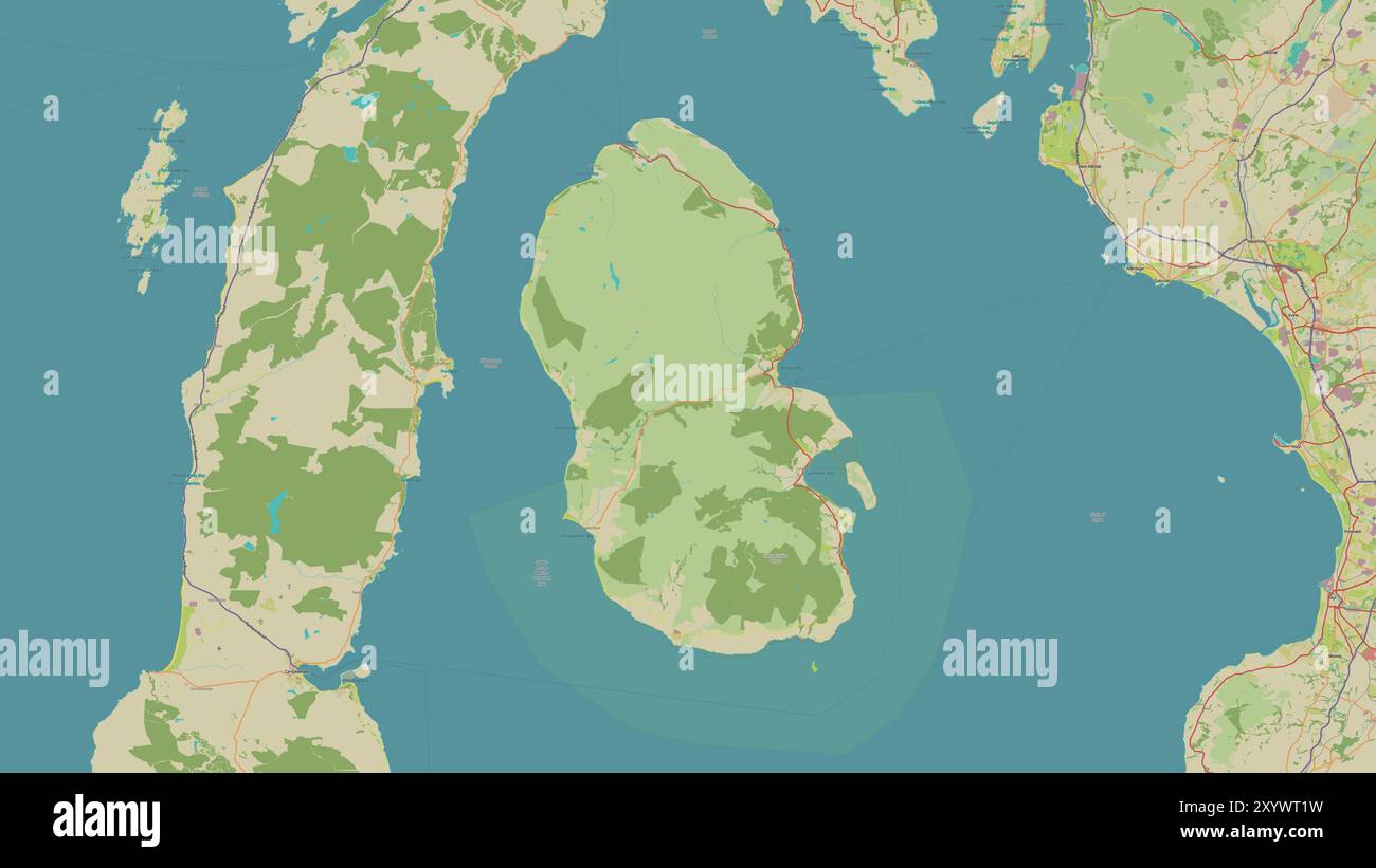 Isle of Arran in the Inner Seas off the West Coast of Scotland on a ...