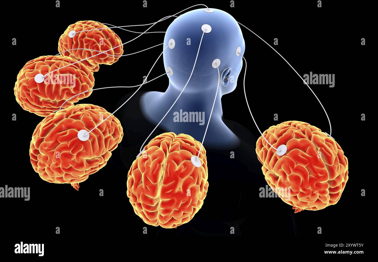 Multi colored brain hi-res stock photography and images - Alamy