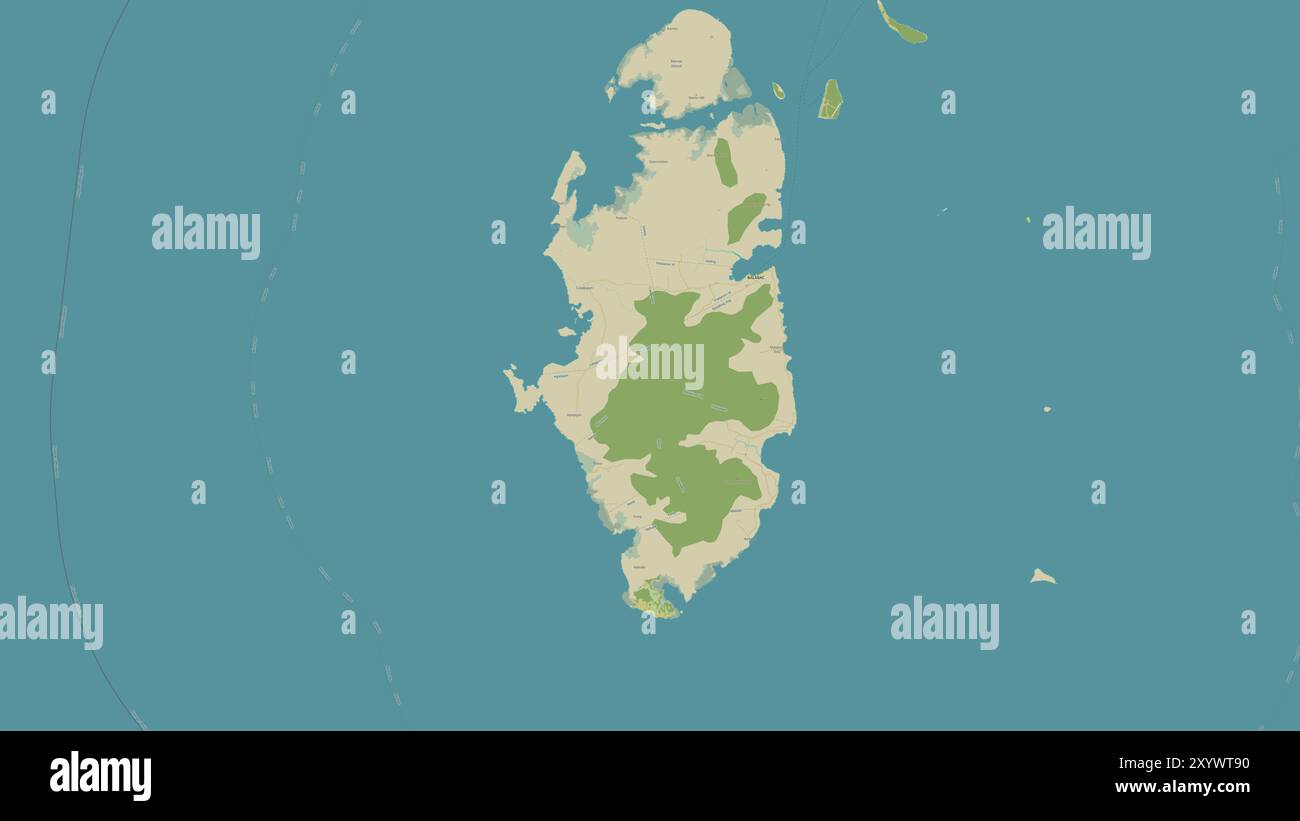 Balabac Island in the Sulu Sea on a topographic, OSM Humanitarian style map Stock Photo - Alamy