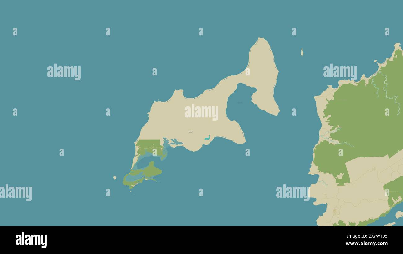 Balambangan Island in the Sulu Sea on a topographic, OSM Humanitarian style map Stock Photo - Alamy