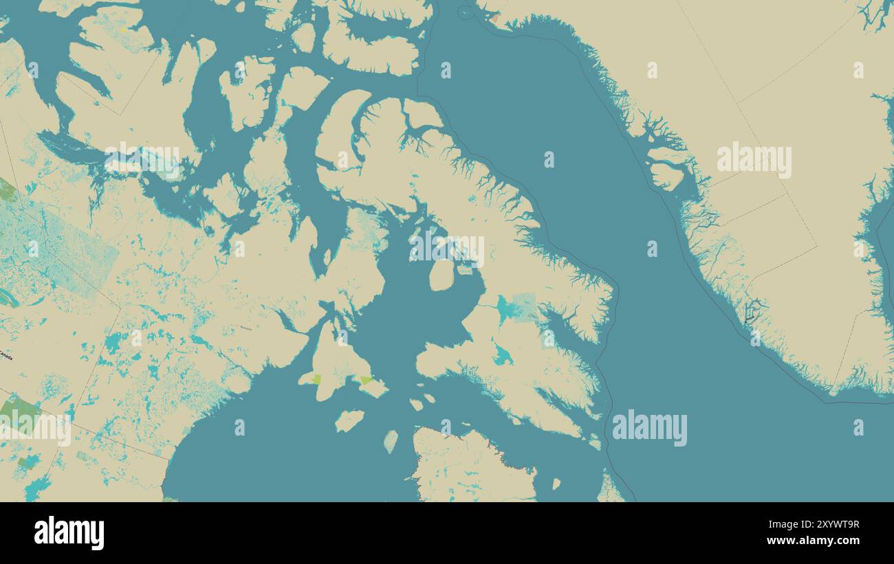 Baffin island map hi-res stock photography and images - Alamy