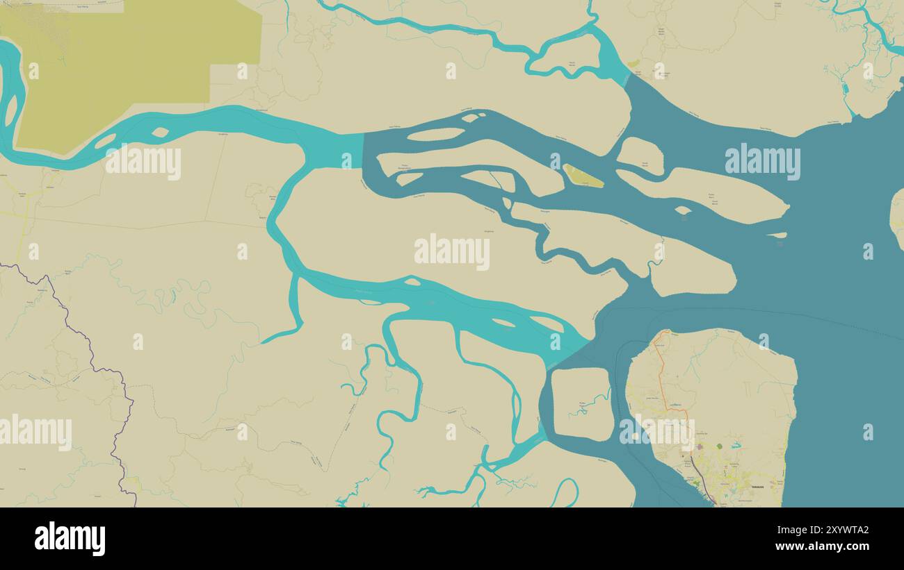 Pulau Bangkudulis Besar in the Celebes Sea on a topographic, OSM ...