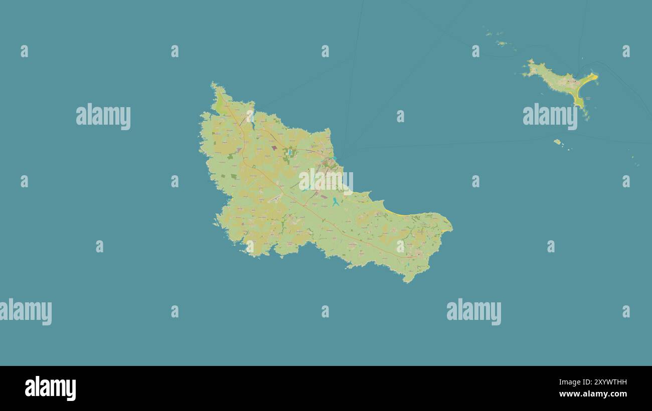 Belle ile en mer map hi-res stock photography and images - Alamy
