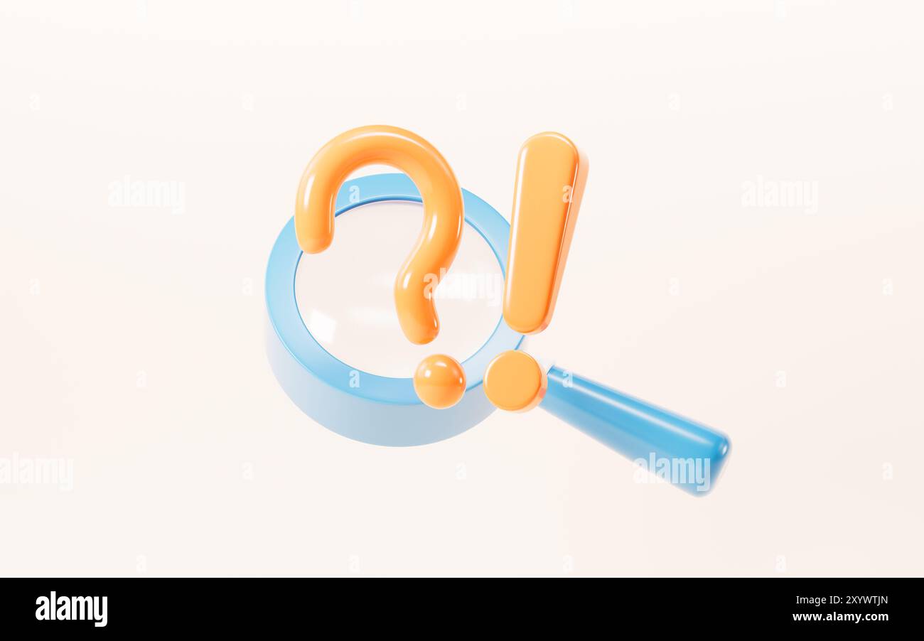 Question mark with bubble chat 3d rendering hi-res stock photography ...