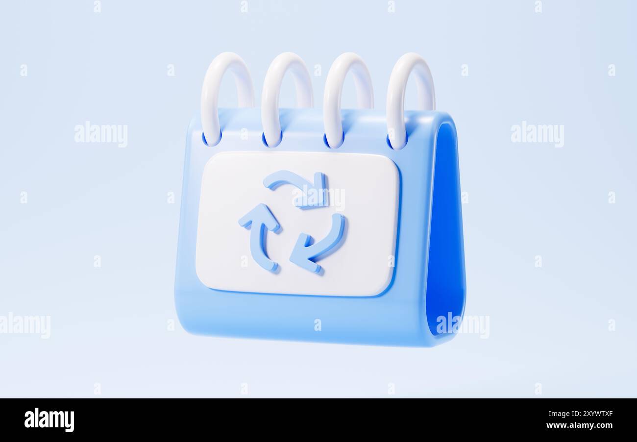 Cartoon loop arrows sign, 3d rendering. 3d illustration Stock Photo - Alamy