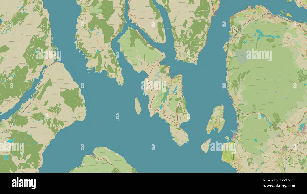 Bute Island in the Inner Seas off the West Coast of Scotland on a ...