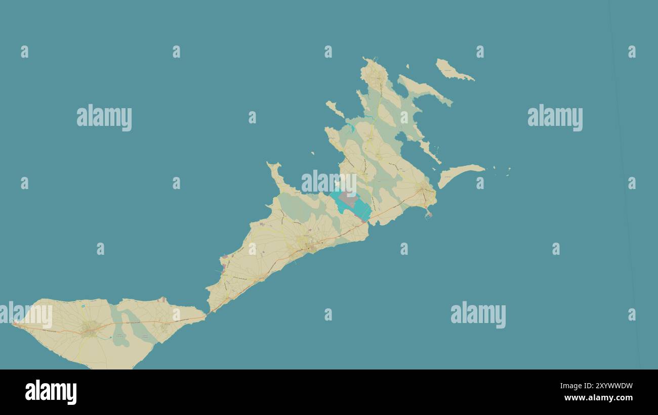 Chergui Island in the Mediterranean Sea - Eastern Basin on a ...