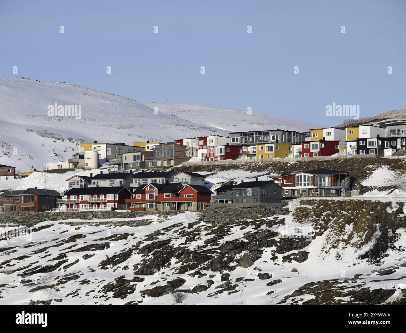 Arctic, Arctic Sea, colourful, colourful, harbour, Norway, Scandinavia ...