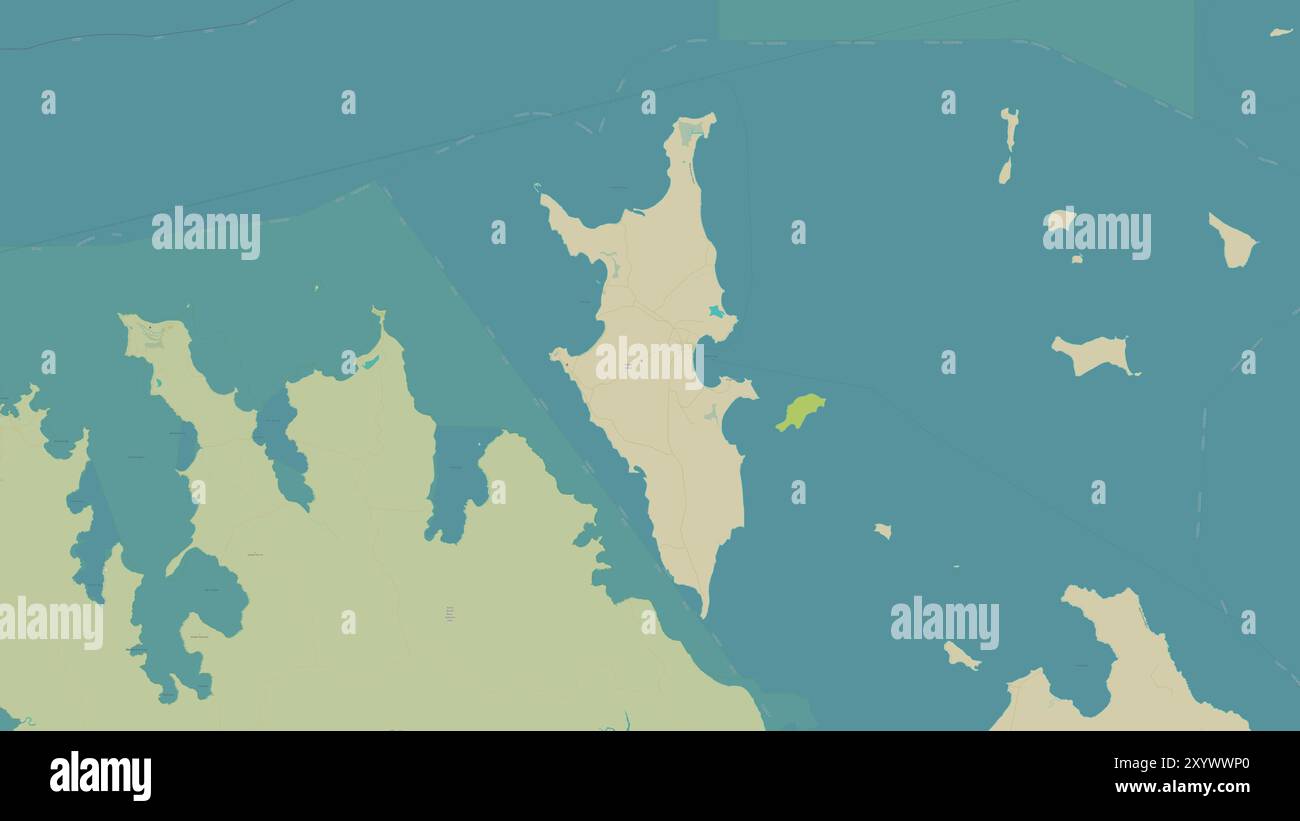 Croker Island in the Arafura Sea on a topographic, OSM Humanitarian ...