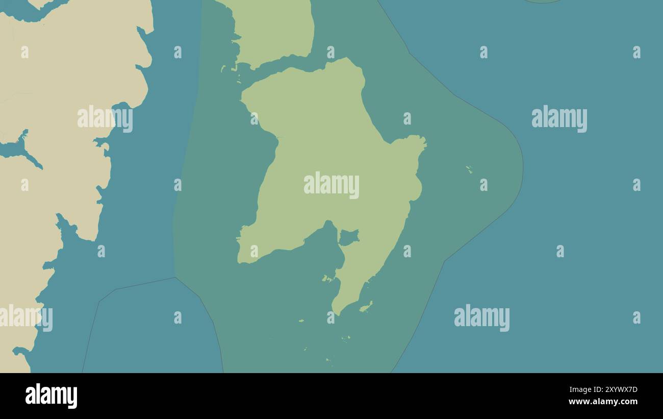 Edgeya Island in the Barents Sea on a topographic, OSM Humanitarian style map Stock Photo - Alamy