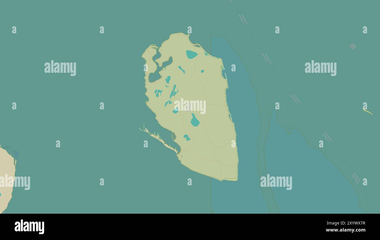 Faure Island in the Indian Ocean on a topographic, OSM Humanitarian ...