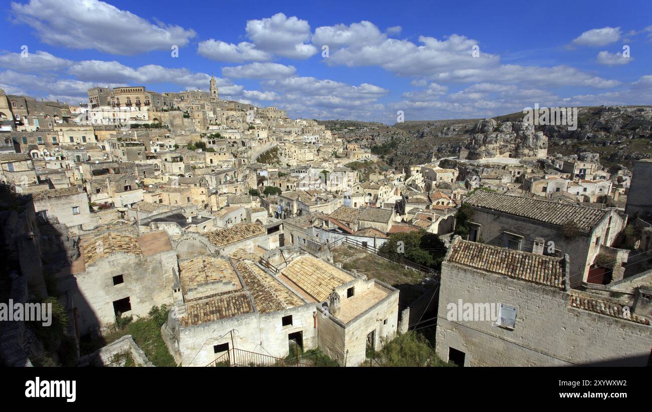 Matera city in Italy with cave settlements Stock Photo - Alamy