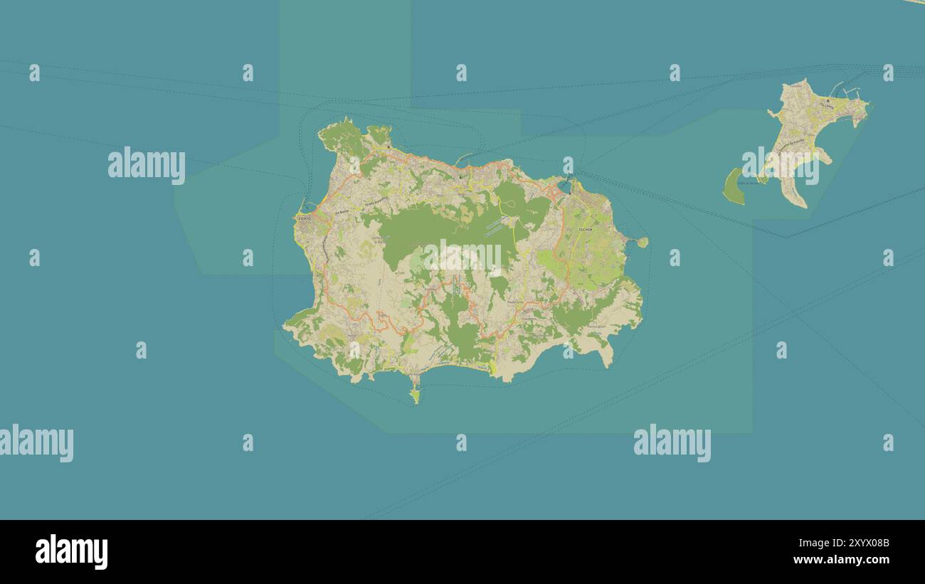 Ischia map hi-res stock photography and images - Alamy