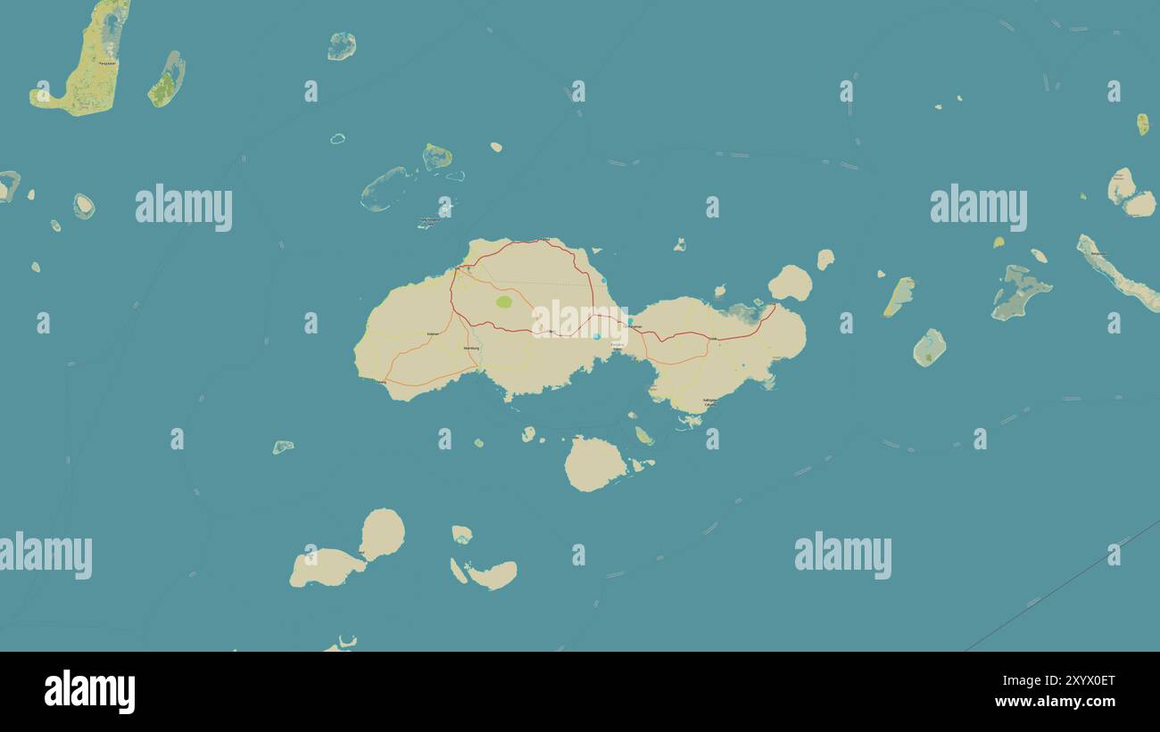 Jolo Island in the Sulu Sea on a topographic, OSM Humanitarian style map Stock Photo - Alamy