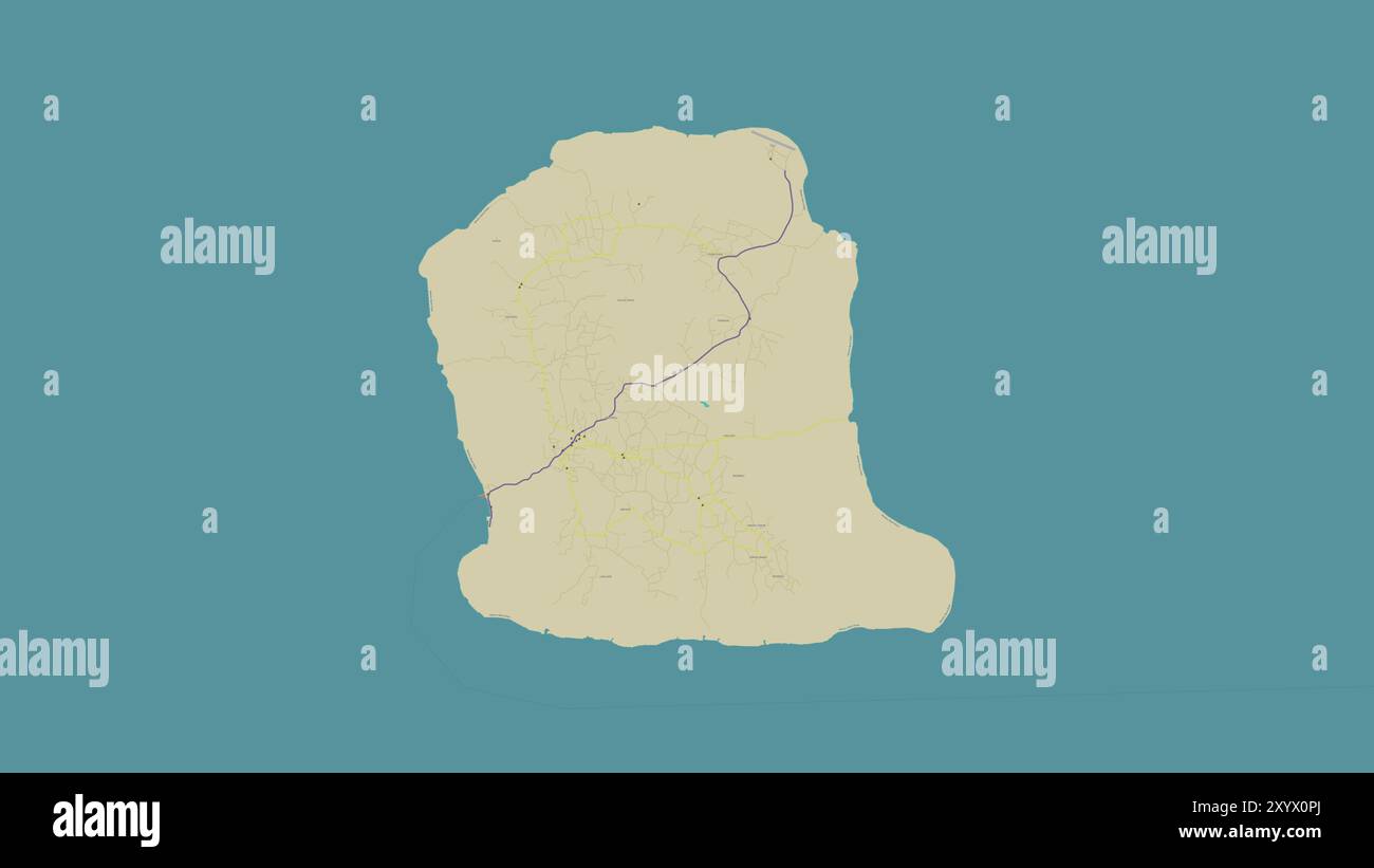 Pulau Kisar in the Banda Sea on a topographic, OSM Humanitarian style map Stock Photo - Alamy