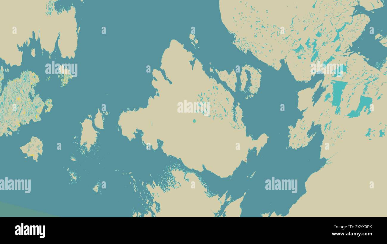 King William Island in the The Northwestern Passages on a topographic ...