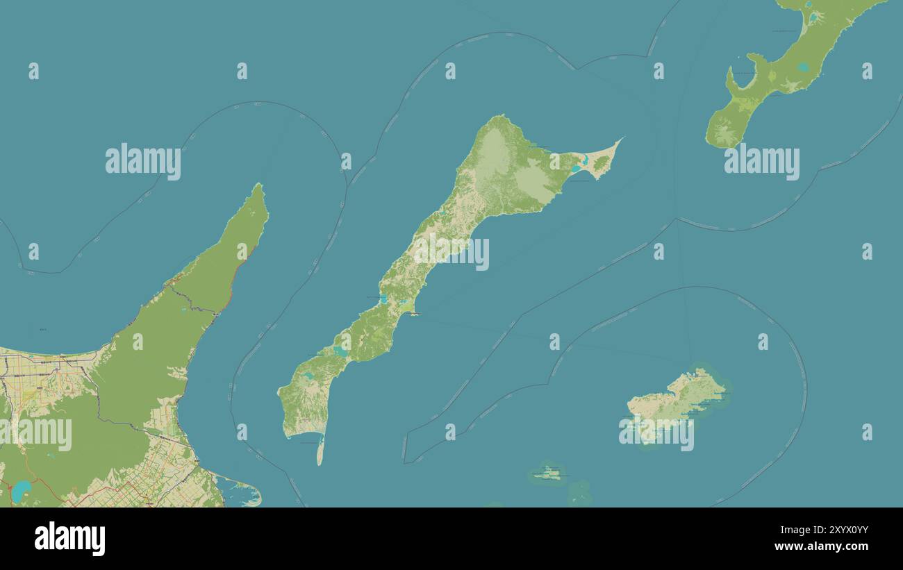 Map of kuril islands hi-res stock photography and images - Alamy