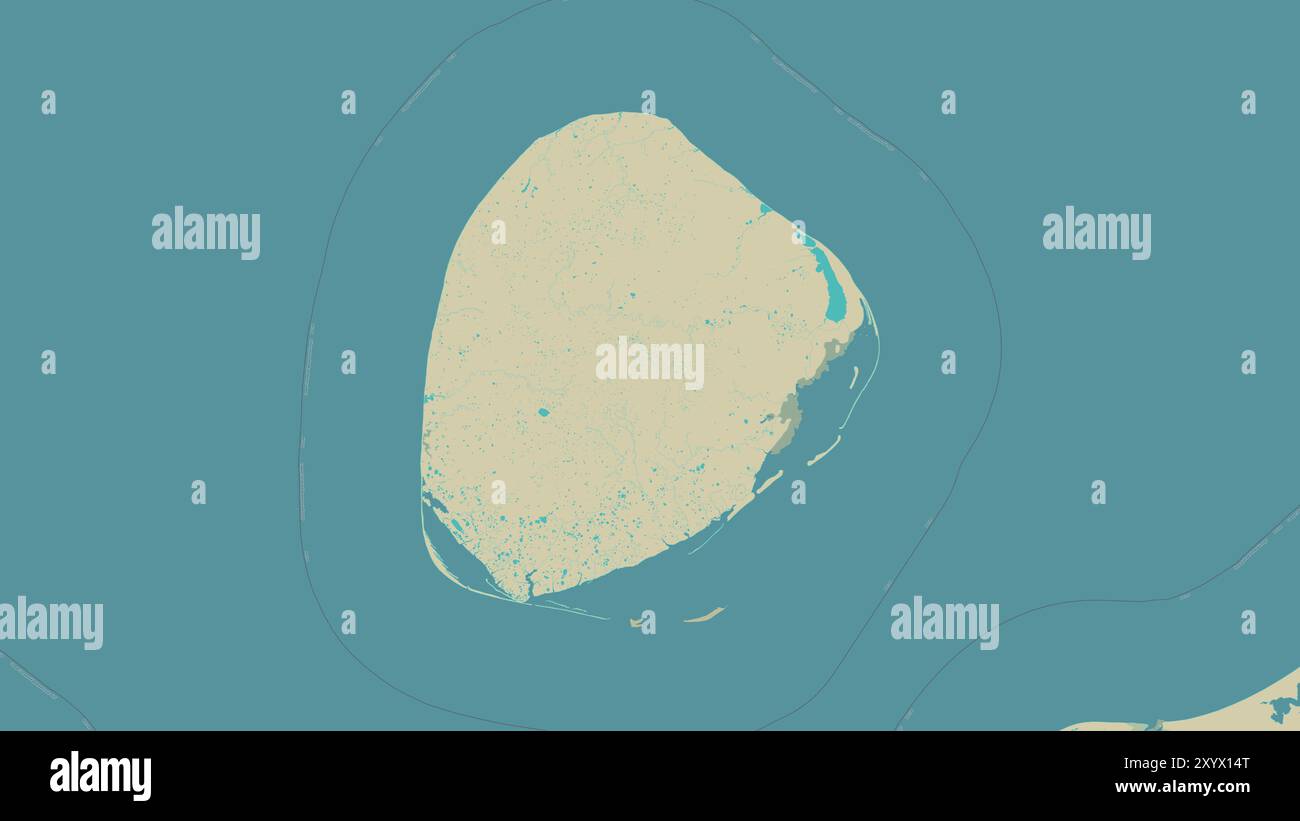 Kolguyev Island in the Barents Sea on a topographic, OSM Humanitarian style map Stock Photo - Alamy