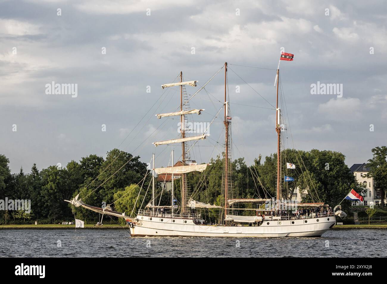 Sailing ship at the Hansesail in Rostock Stock Photo - Alamy
