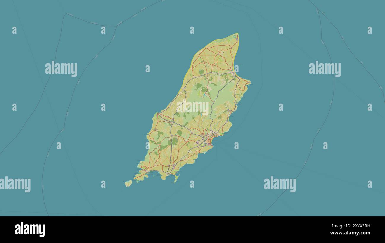 Isla de man map hi-res stock photography and images - Alamy