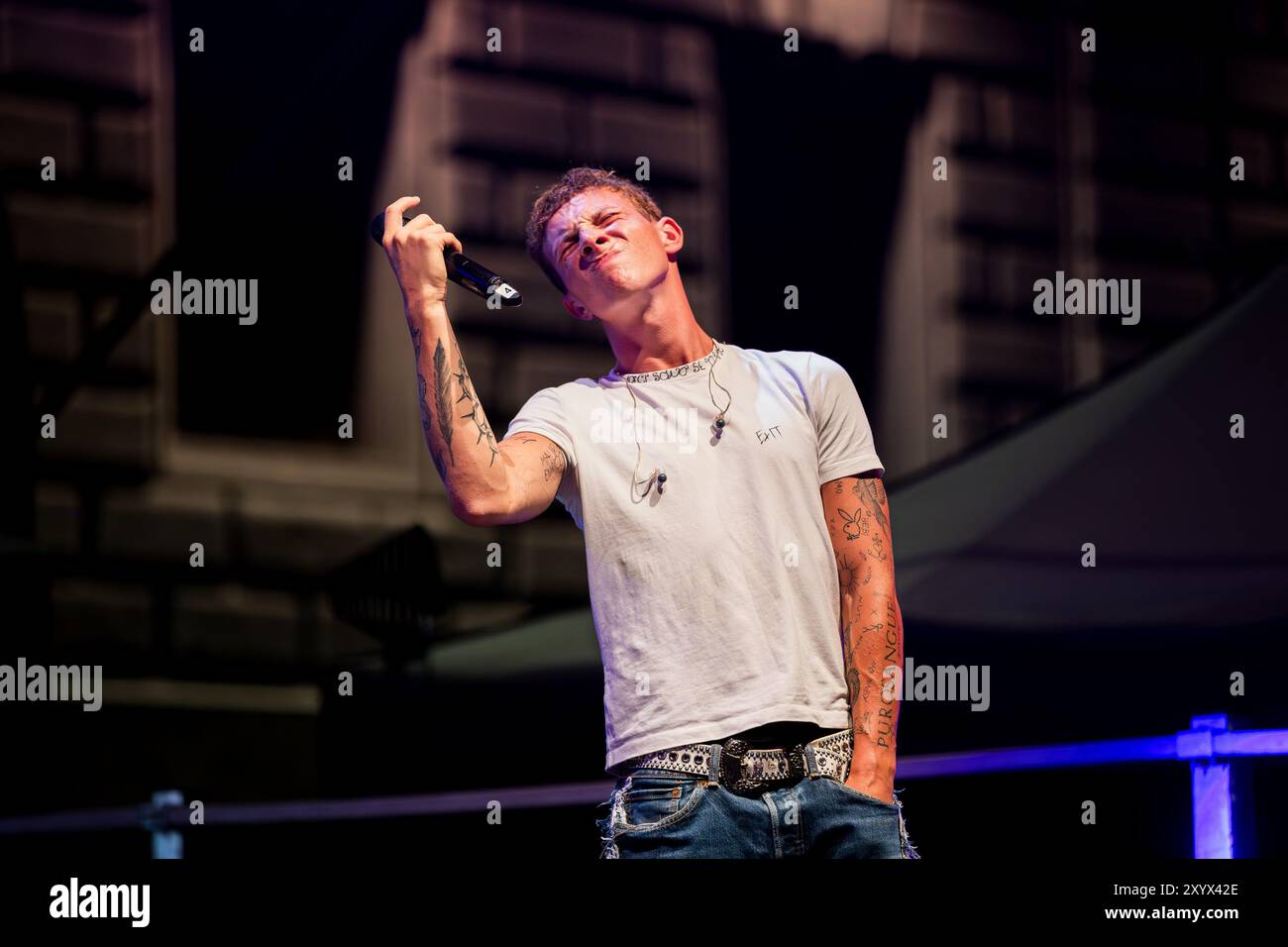 Monza, Italy. 30th Aug, 2024. Matteo Lucido aka Wax on the stage of ...
