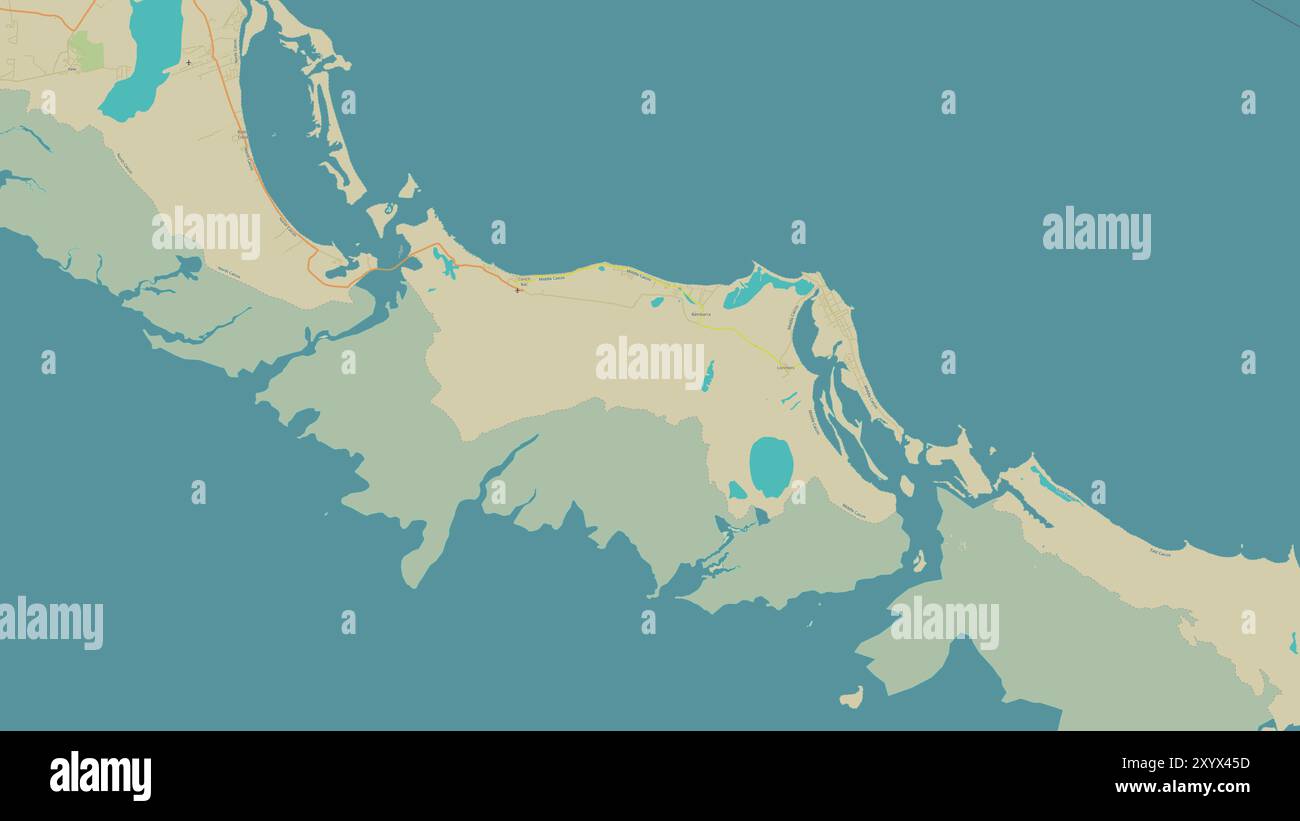 Middle caicos island map hi-res stock photography and images - Alamy