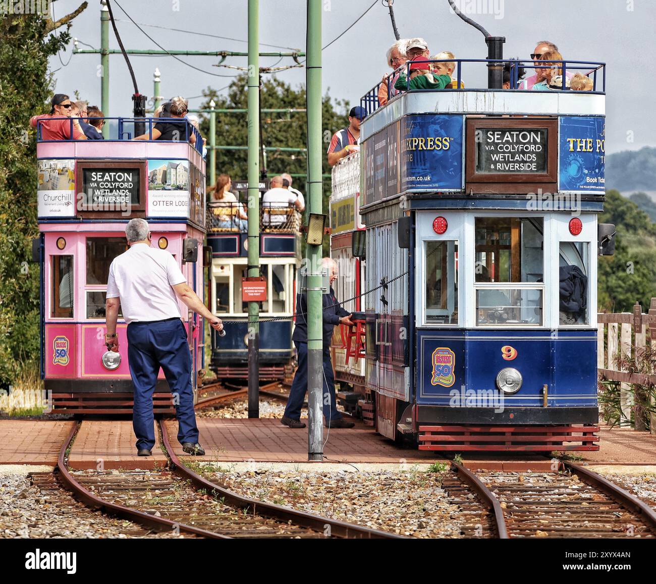 Seaton Wetlands, Devon, UK. 31st Aug, 2024. UK Weather: All Aboard ...