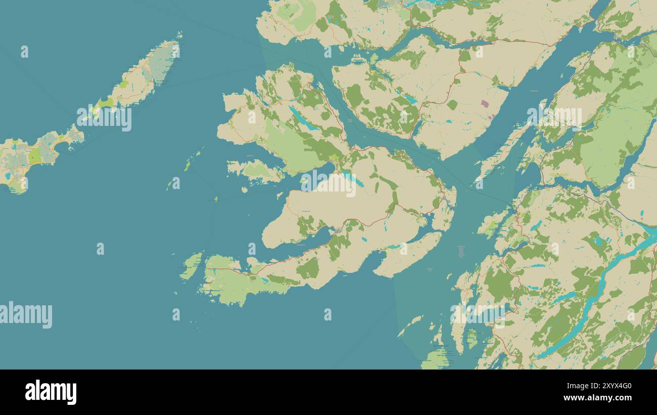 Isle of Mull in the Inner Seas off the West Coast of Scotland on a ...