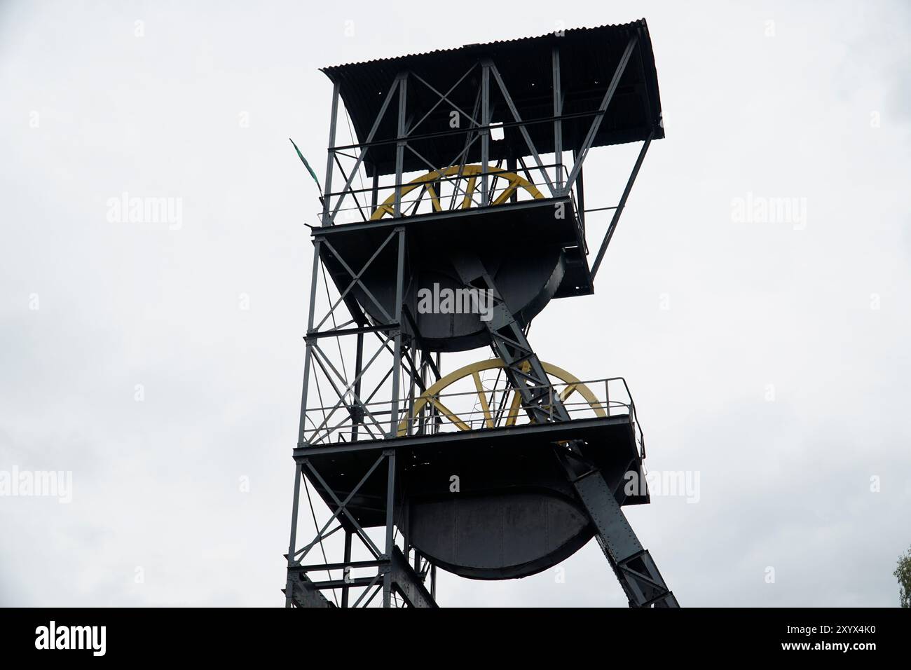 Nowa Ruda, Poland - August 4th, 2024 - Coal mine shaft - elevator Stock ...