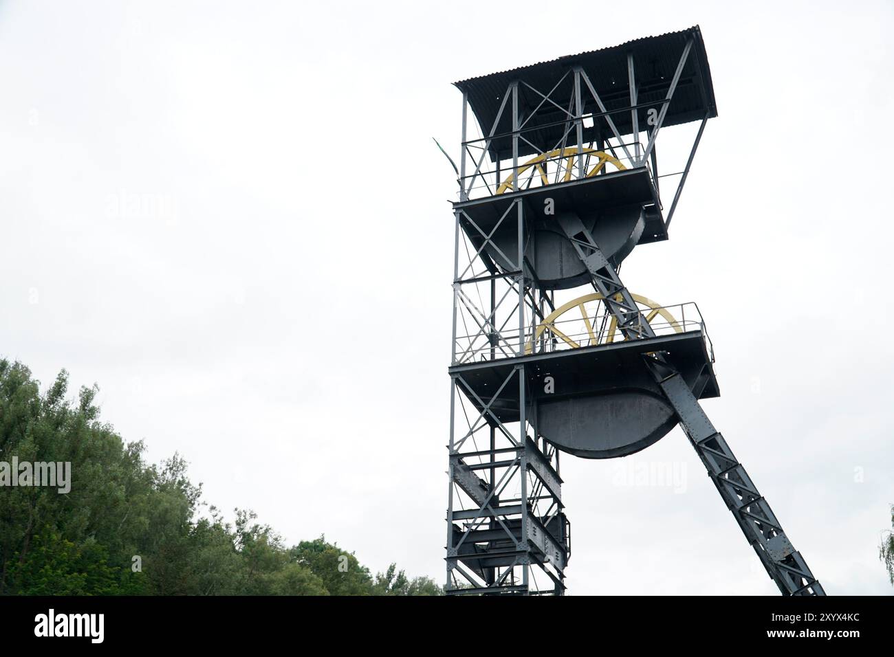 Nowa Ruda, Poland - August 4th, 2024 - Coal mine shaft - elevator Stock ...