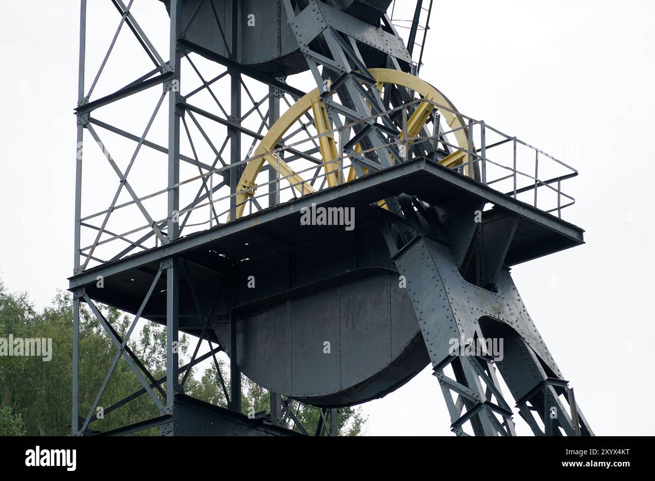 Nowa Ruda, Poland - August 4th, 2024 - Coal mine shaft - elevator Stock ...