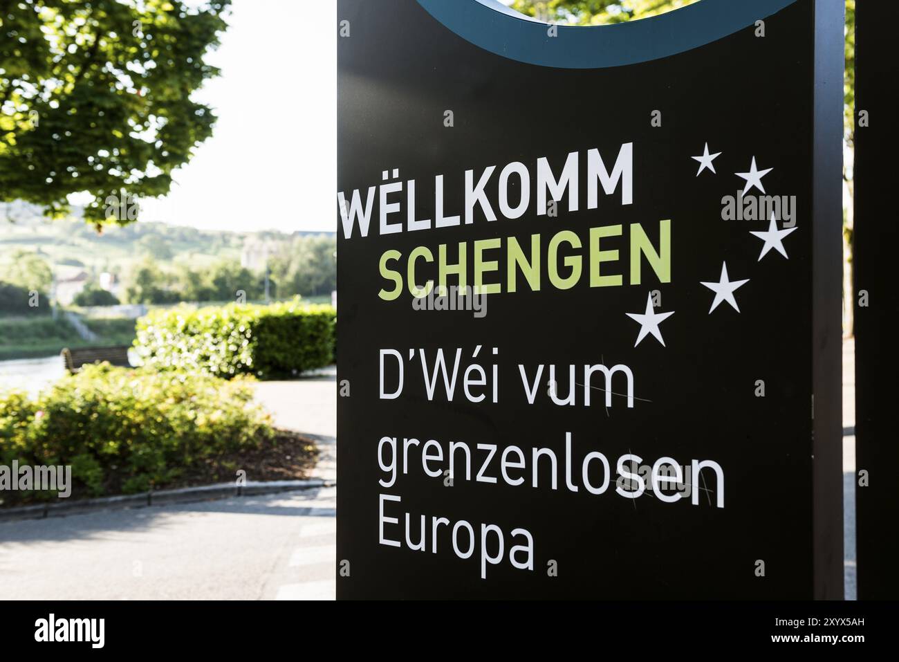Schengen luxembourg sign schengen hi-res stock photography and images ...