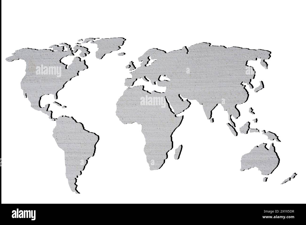 Roughly sketched out world map as global business concepts Stock Photo ...