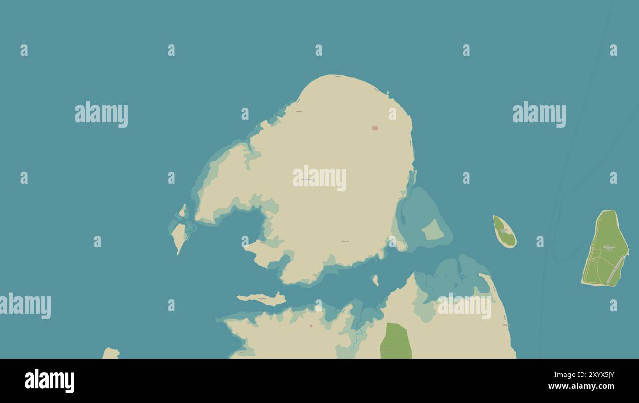 Ramos Island in the Sulu Sea on a topographic, OSM Humanitarian style map Stock Photo - Alamy