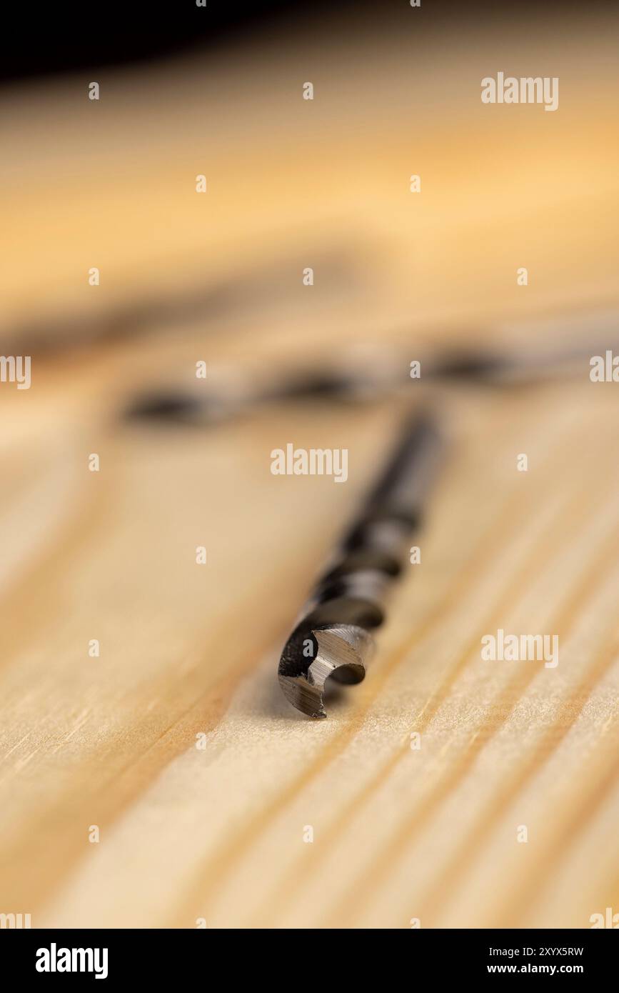 pine wood and metal drill bit for construction work, drill bit for ...