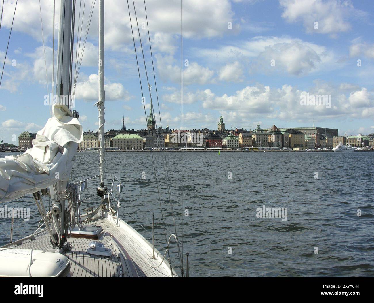 A harbour tour with the sailing boat Stock Photo - Alamy