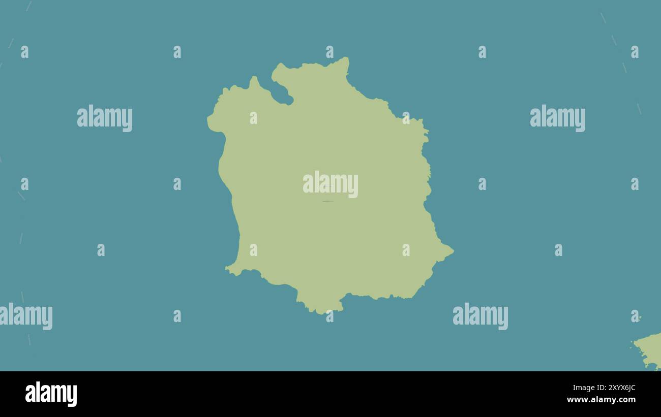 Segula Island in the Bering Sea on a topographic, OSM Humanitarian ...